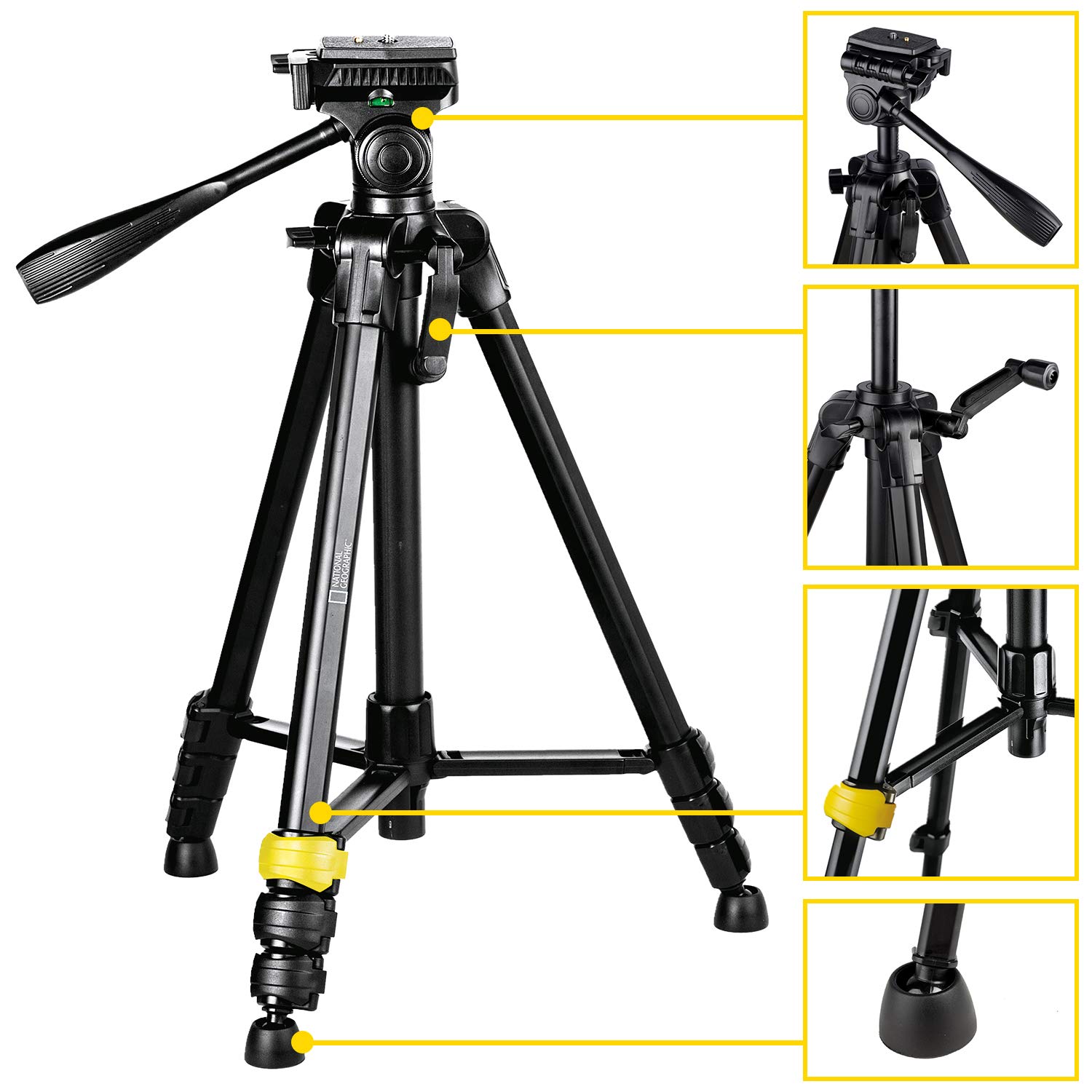 National Geographic Photo Tripod With 3 Way Head | Kamalimaging