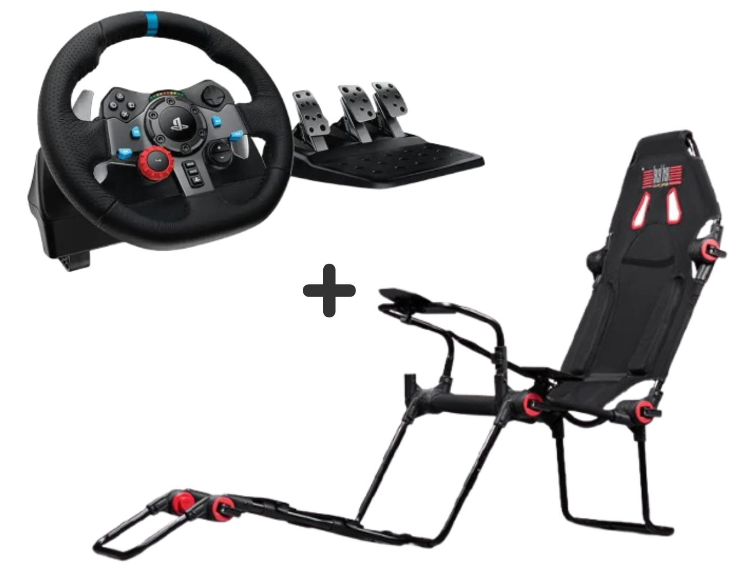 Logitech G29 Racing Wheel + Next Level F-Gt Lite Nlr-S015 Racing ...